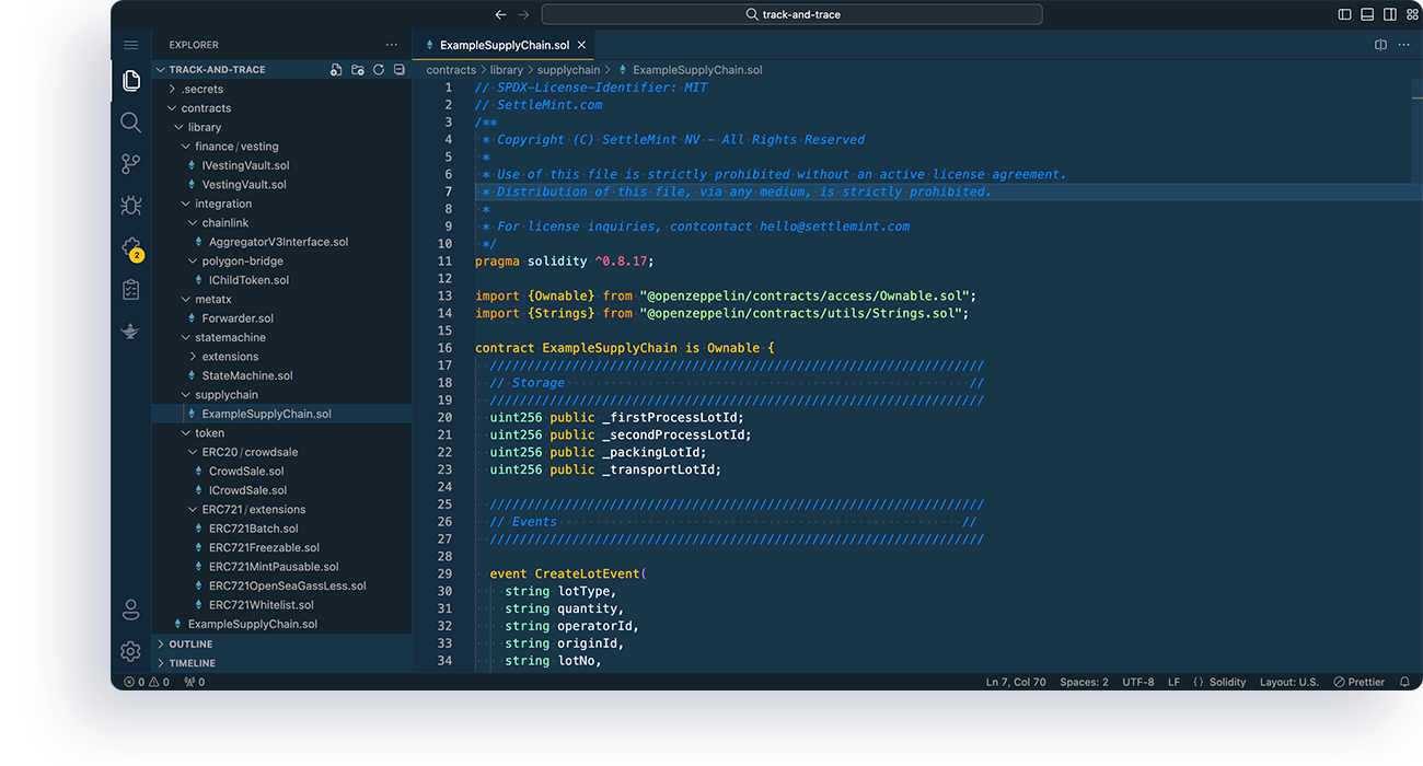 Smart Contract Builder | SettleMint